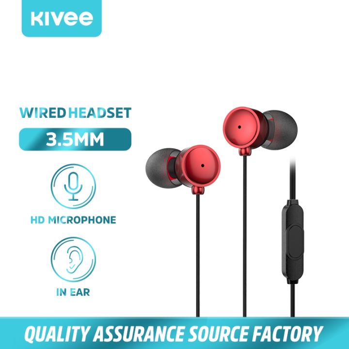 Kivee MT21 1.2M Wired In Ear 3.5MM Interface HiFi Earphone with Mic ...