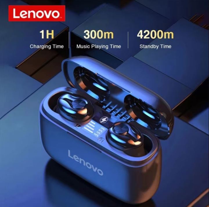 Lenovo HT18 Headphone Wireless TWS Bluetooth Earphone LED Display ...
