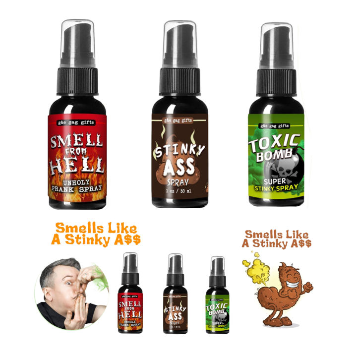 30ml Super Stinky Liquid Fart Gag Prank Joke Spray Can Stink Smelly ...