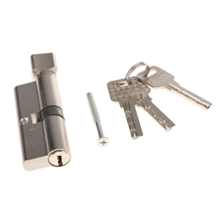 Door lock accessories-1 * door lock core 3 * key 1 * screw-platinum ...