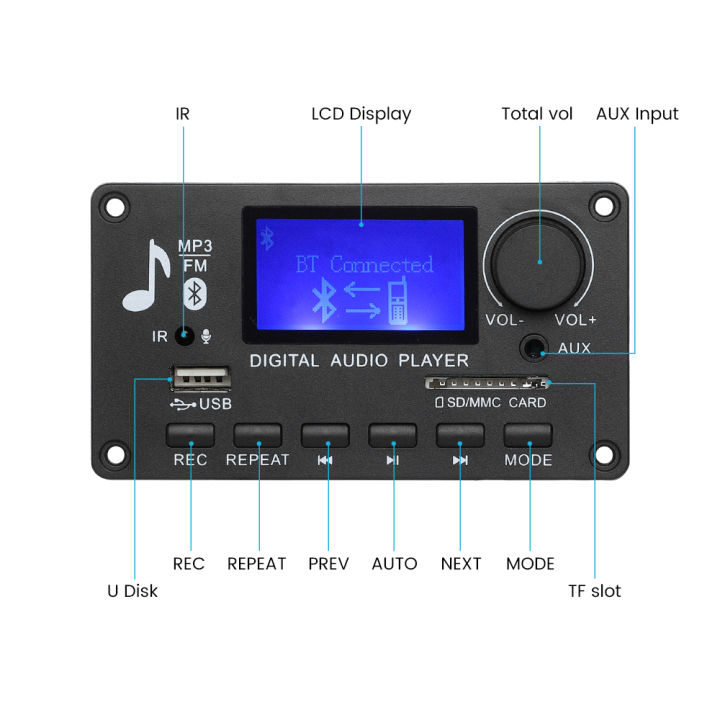 Aiyima Mp3 Decoder Board Audio Dac Usb Player Wma Wav Flac Ape Hifi ...