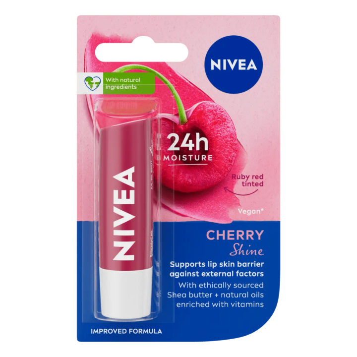 Imported Nivea Cherry Shine Lip Balm 4.8g | Daraz.lk