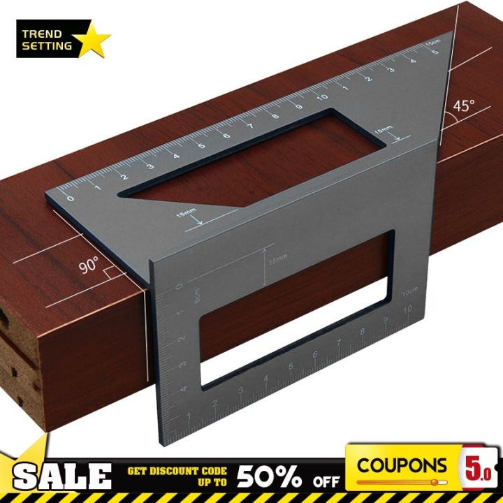 Multi-Functional T-type Aluminum Alloy Wooden 45 90 Degree Woodworking ...