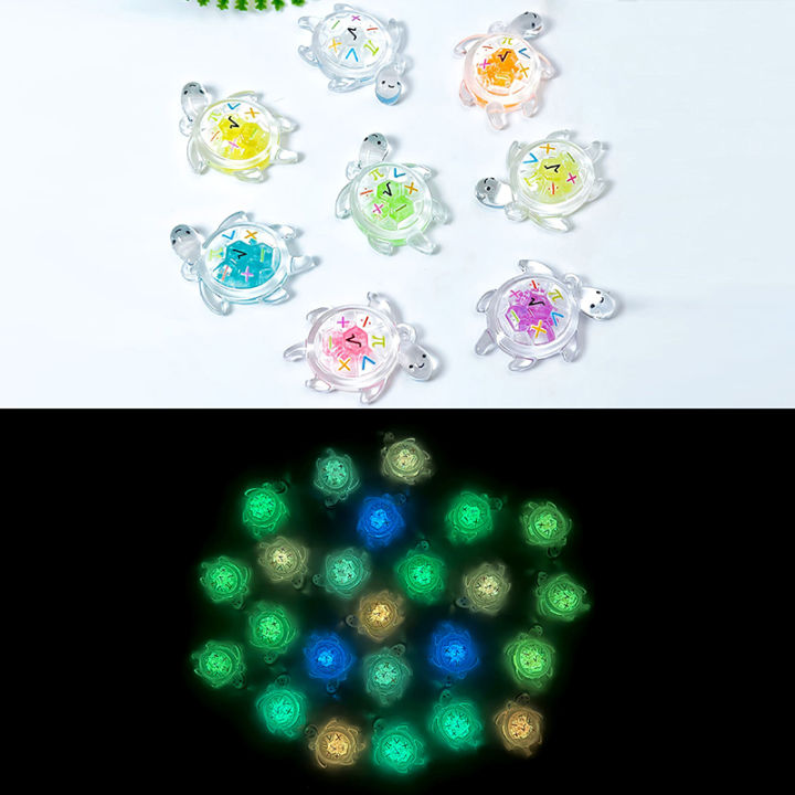 3Pcs Mini Luminous Turtles Micro Landscapes Miniature Figure Tiny ...