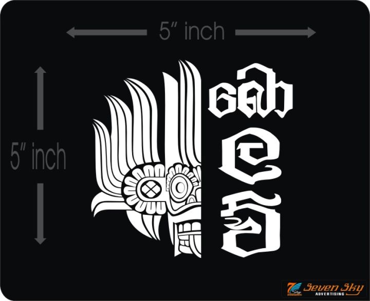 Mask Yaka Wesmuna With Bolaw Stickers For Bike Scooter Car Van Sports ...