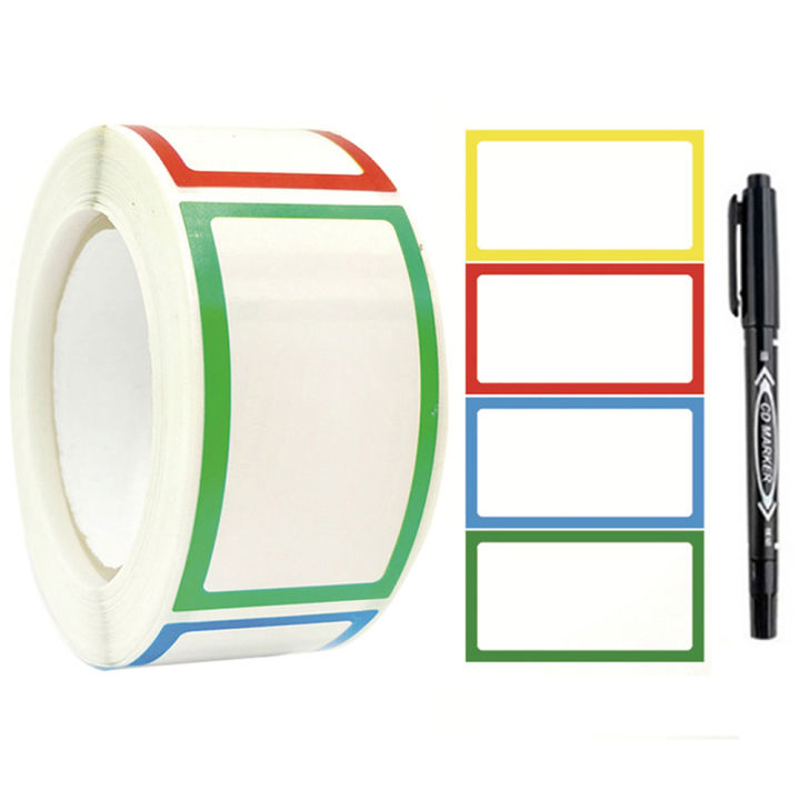 【NEW】 250Pcs Blank Name Stickers Writable Date Tags For School Teacher ...