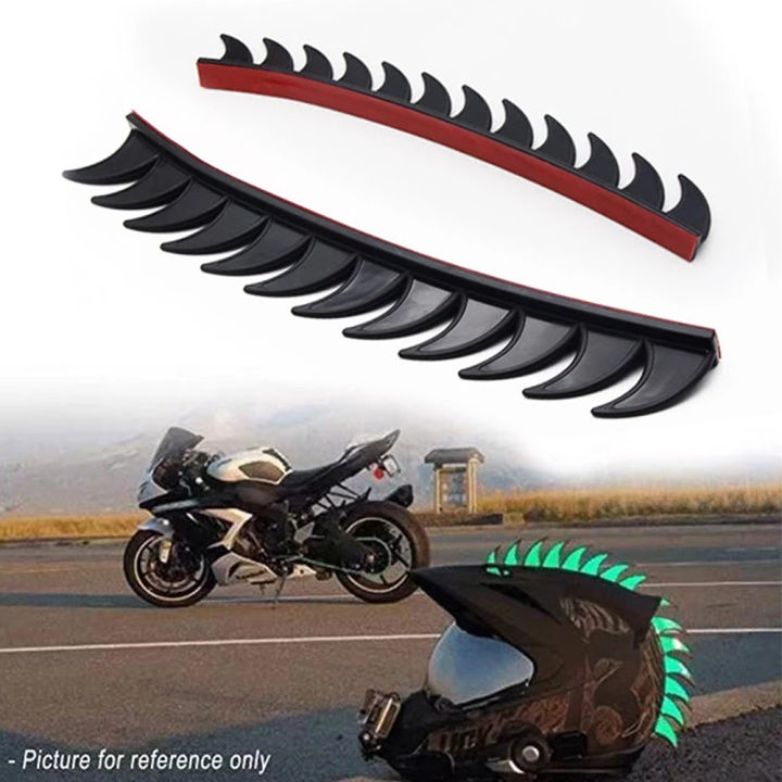 5 Color Rubber Dirt Biker Motocross Mohawk Biker Helmet Mohawks Spikes ...