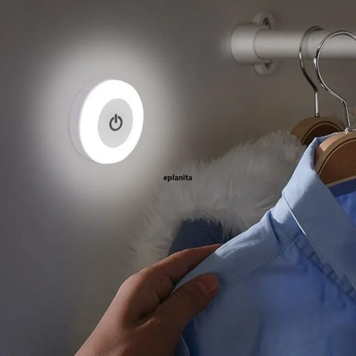 Warm White Yellow Light Wireless Bedside Lamp / LED Touch Sensor Night ...