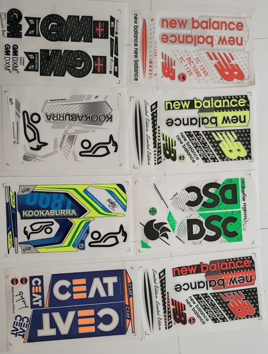 Original Cricket Bat Stickers Hard Ball Soft Ball Stickers | Daraz.lk