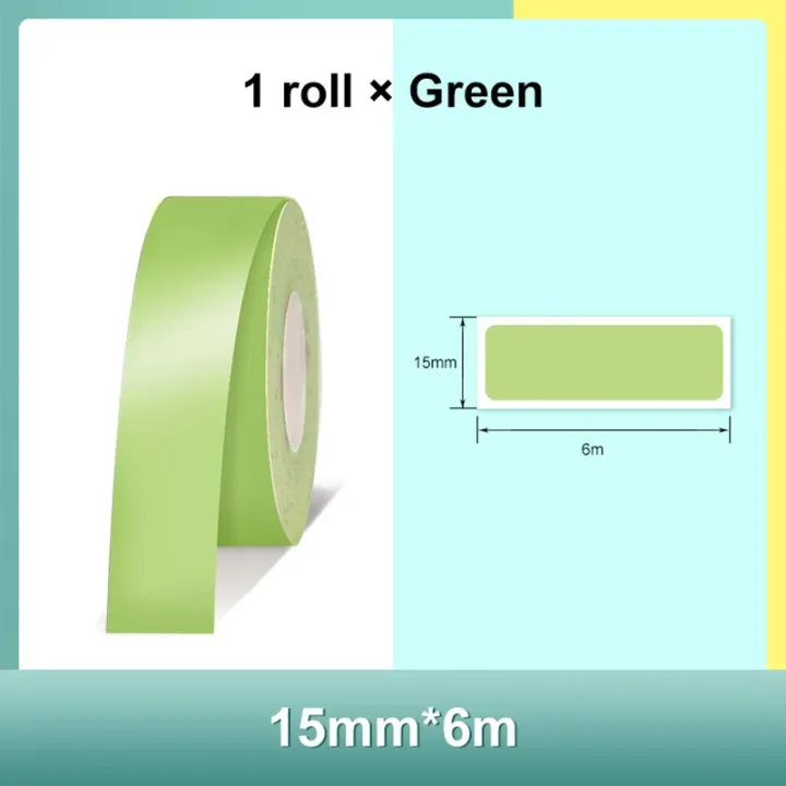 Supvan Green Label Paper 15mm 6m Length Waterproof Anti-Oil Label Price ...