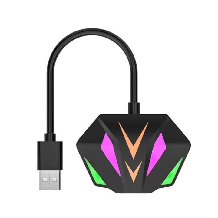 USB to RJ45 Ethernet Adapter Network Card 10/100/1000Mbps RGB Lighting ...