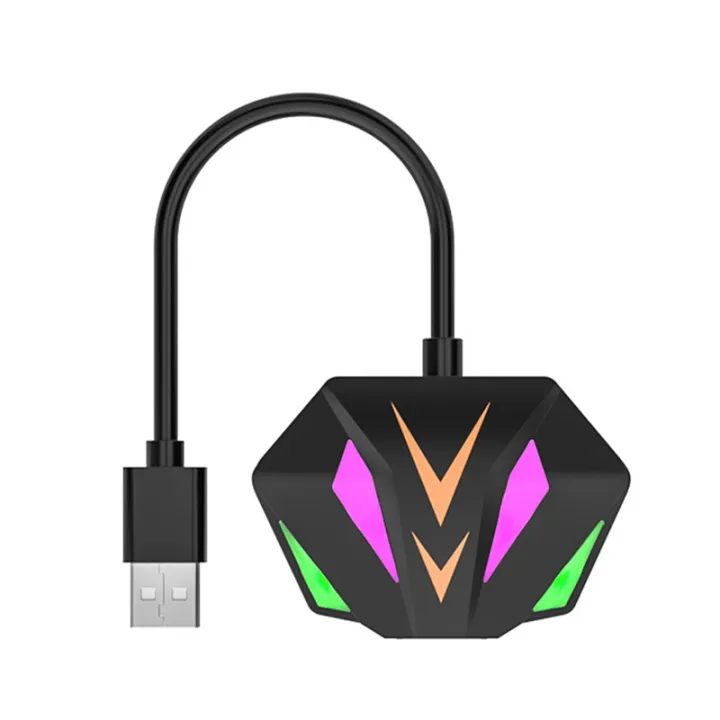 USB to RJ45 Ethernet Adapter Network Card 10/100/1000Mbps RGB Lighting ...