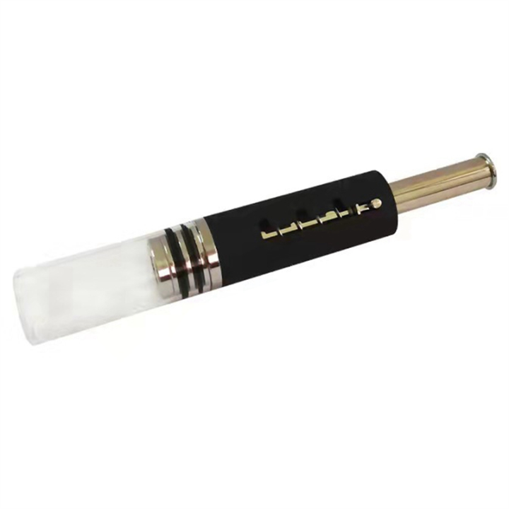 Piston Type Glass Smoking Pipe Filter Retractable Pipa Mouth Tip Herb ...