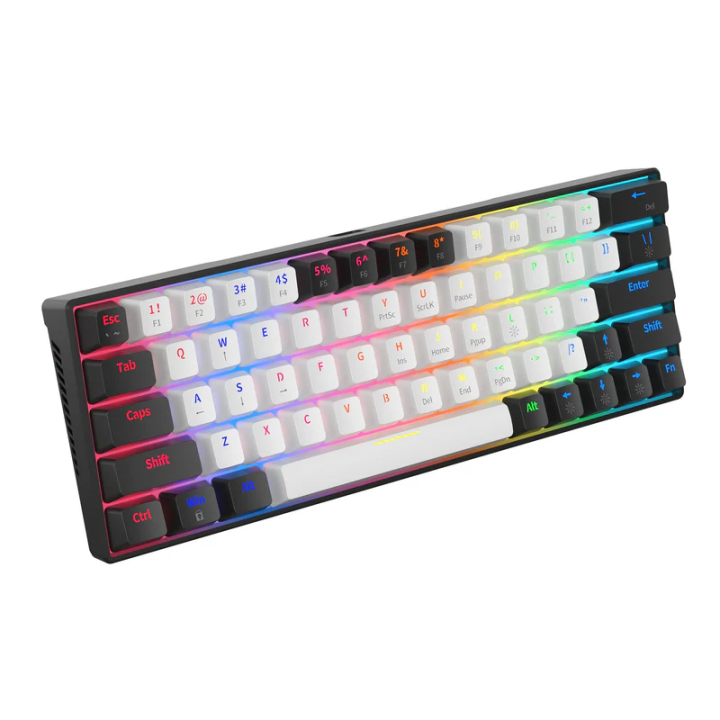 63 Keys 60 Percent Wired Mechanical Keyboard 60% RGB Gaming Keyboard ...