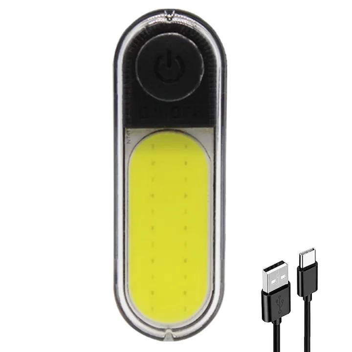 LED COB Bicycle Rear Tail Light Rechargeable Mini Bike Flash Taillights ...