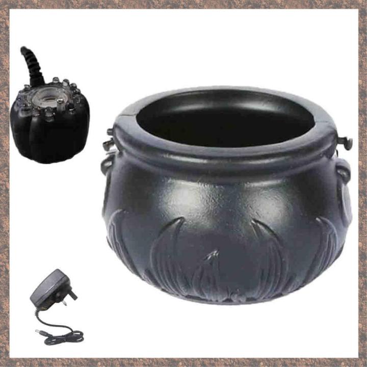 Halloween Witch Pot Cauldron Mister Mist Maker Smoke Fog Machine Color ...