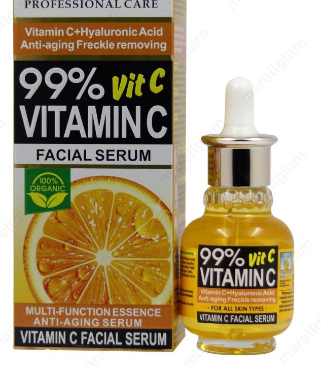 Huda Beauty 99% Vitamin C (hbfs) Skin Glowing Skin Anti-Aging Serum ...