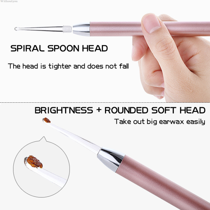 Withoutyou Spoon Vision Flashlight LED Tool Earwax Baby Removal Cleaner ...