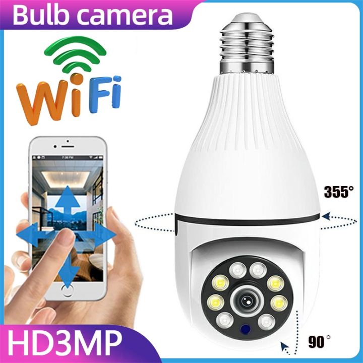 300W Pixels E27 Bulb Camera HD 1080P IP Security Surveillance Camera ...