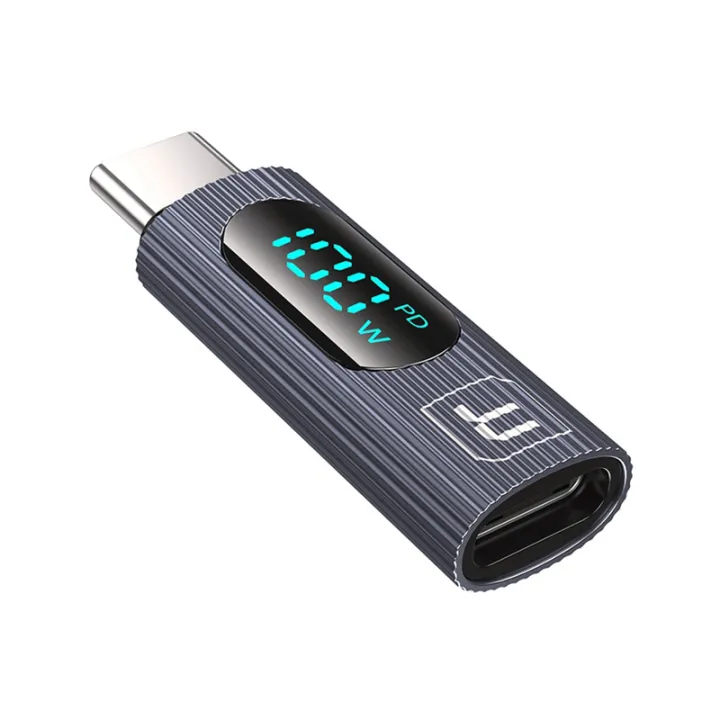 USB C Adapter 100W Type C Power Meter Tester with Digital Display for ...