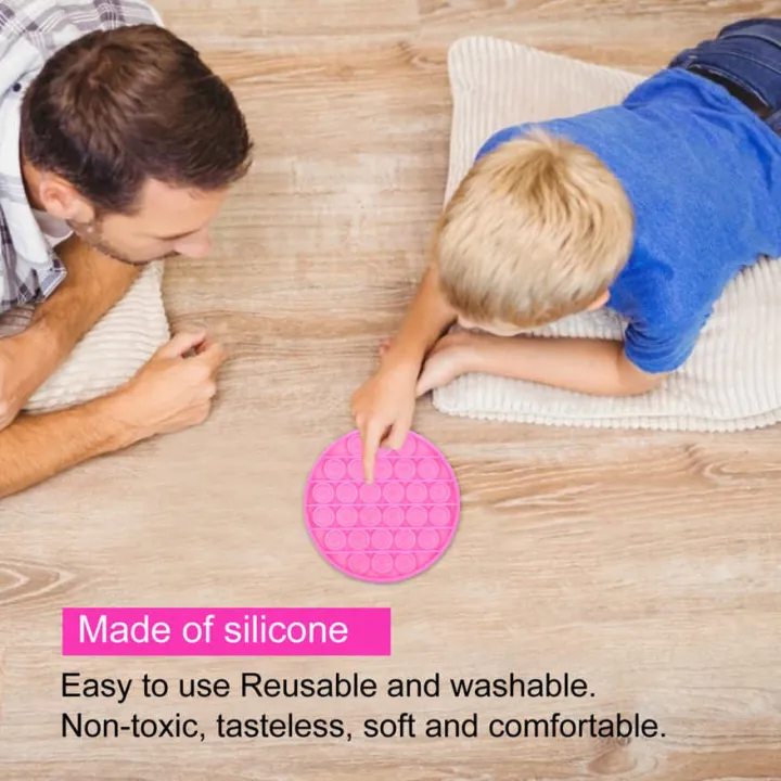 Silicone Push Bubble Stress Relief Anti‑Anxiety Tools for Kids Adults ...