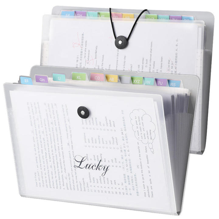 A4 size Transparent insert file folder Insert Multi-layer A4 document ...