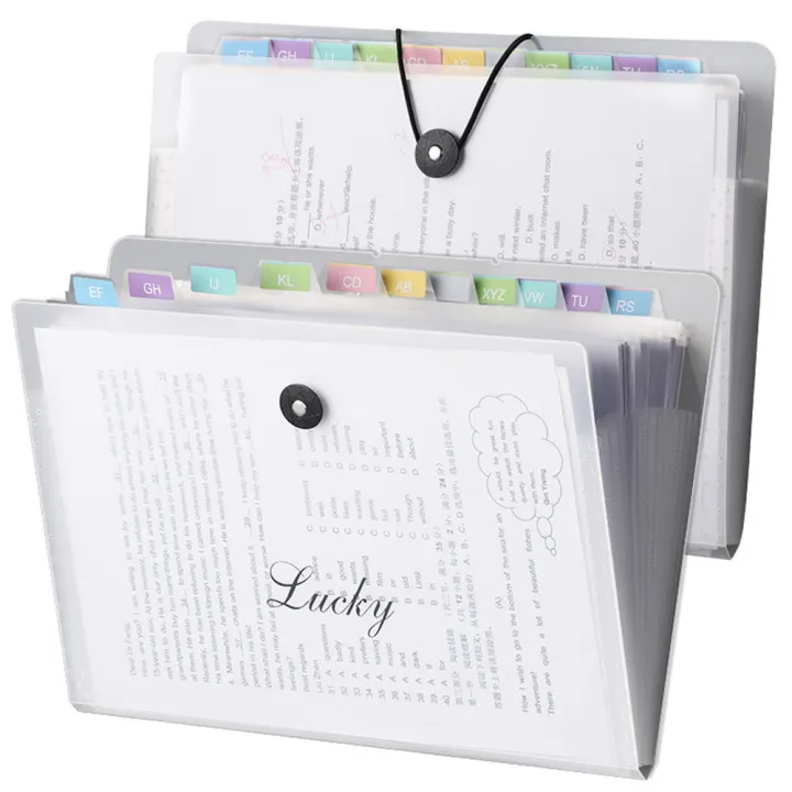 A4 size Transparent insert file folder Insert Multi-layer A4 document ...