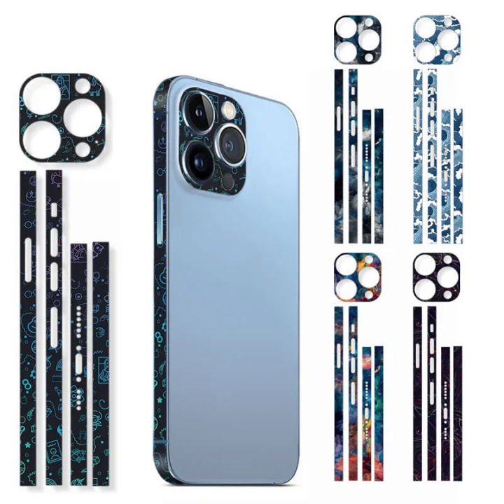 【Buried Buzie】Camoflage Frame Decal Skin for iPhone 14 15 Pro Max Plus ...
