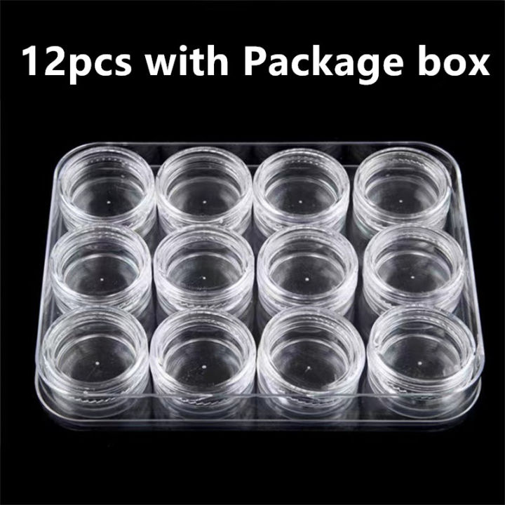 12pcs/box Mini Empty Plastic Bottle Jewelry Bead Refillable Bottles ...