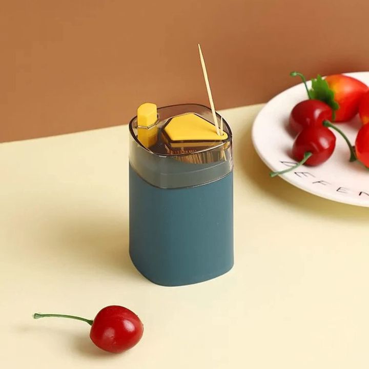 Toothpick Holder Dispensers, Pop-Up Automatic Tooth Pick Dispenser for ...