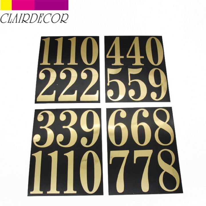 【TopazTrove】ADHESIVE NUMBERS SET adhesive mylar numbers provide an easy ...