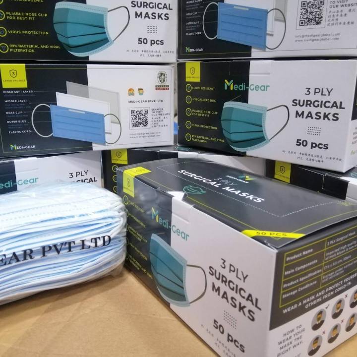 3 PLY SURGICAL FACE MASk | Daraz.lk