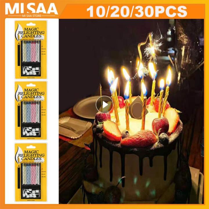 Kid Baby Relighting Candles Funny Trick Birthday Candle Magic Tricks ...