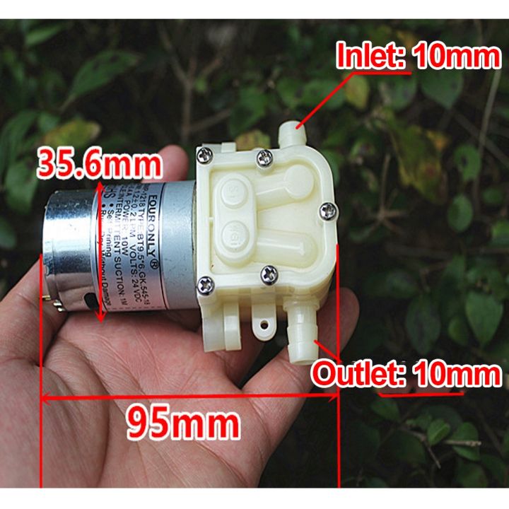 【ETOP】Mini Diaphragm Pump 545 Water Pump Plus Water Pump DC 24V 10W ...