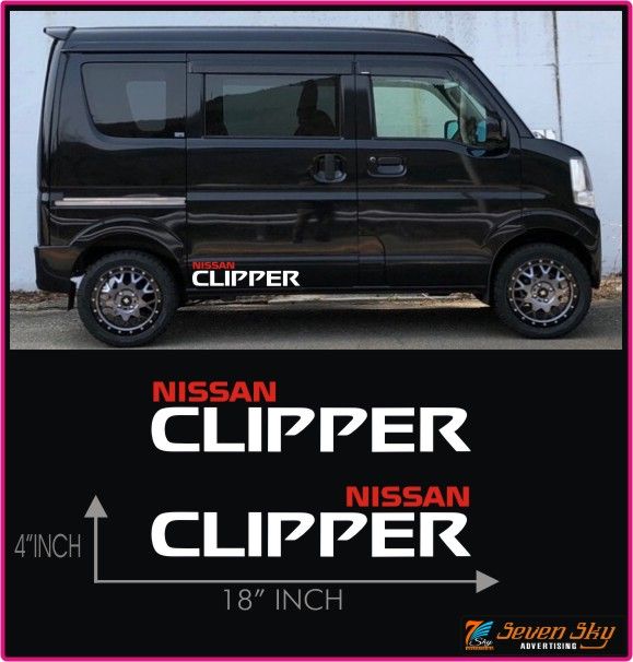 Nissan Clipper Van Side Body Stickers Buddy Van Prius WAGON R Buddy Van ...