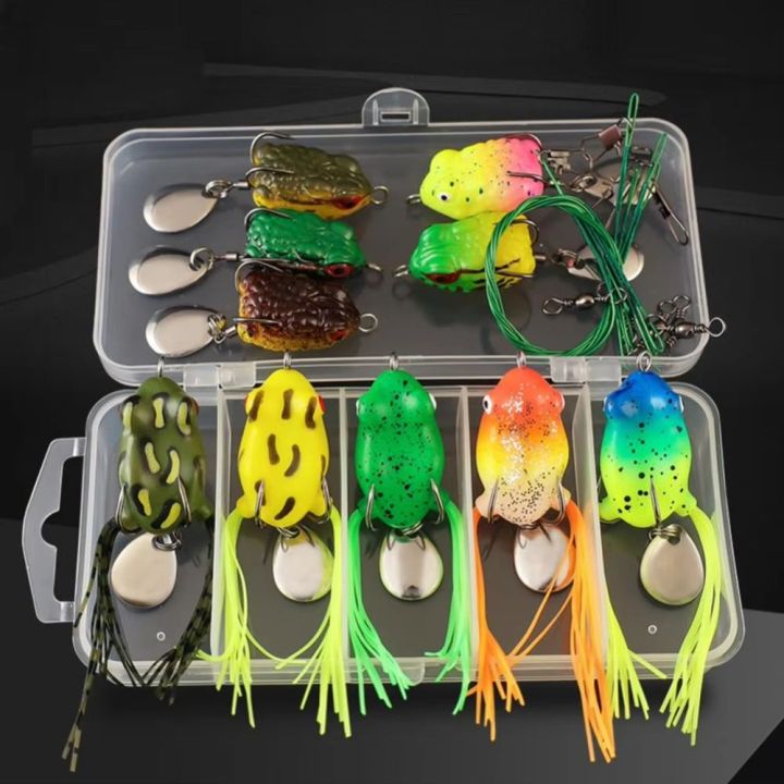 New Silicone Metal Fishing Frog Lure 2.5cm3cm 10 Colors Soft Fishing ...