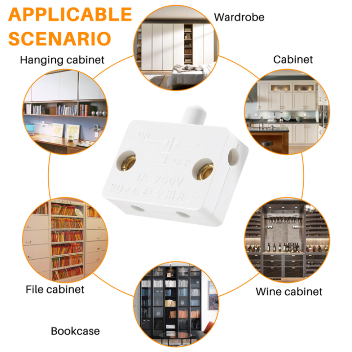 6Pcs Door Led Switch for Closet Light,Normally Closed Cabinet ...