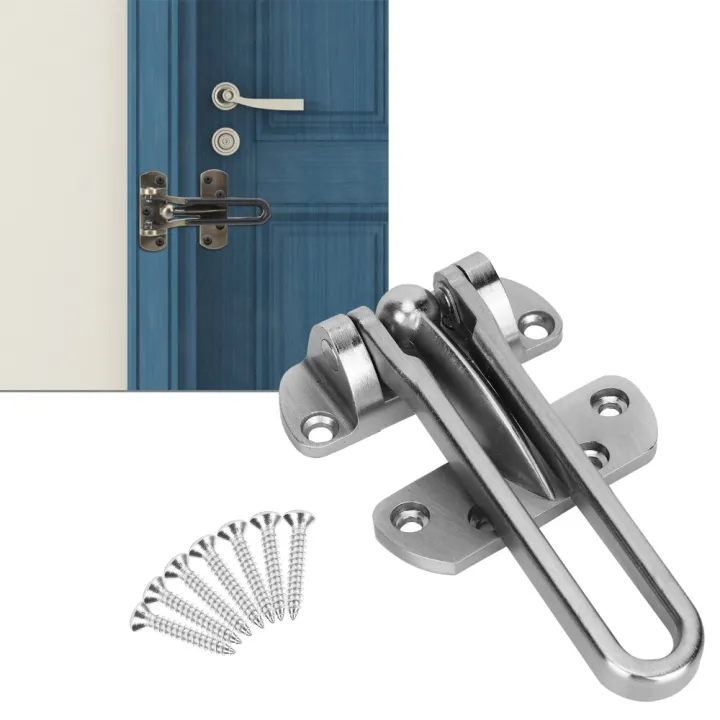 Thicken Solid Aluminum Alloy AntiTheft Lock Buckle Brushed Nickel Swing ...