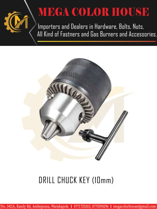 DRILL CHUCK KEY (10mm) | Daraz.lk