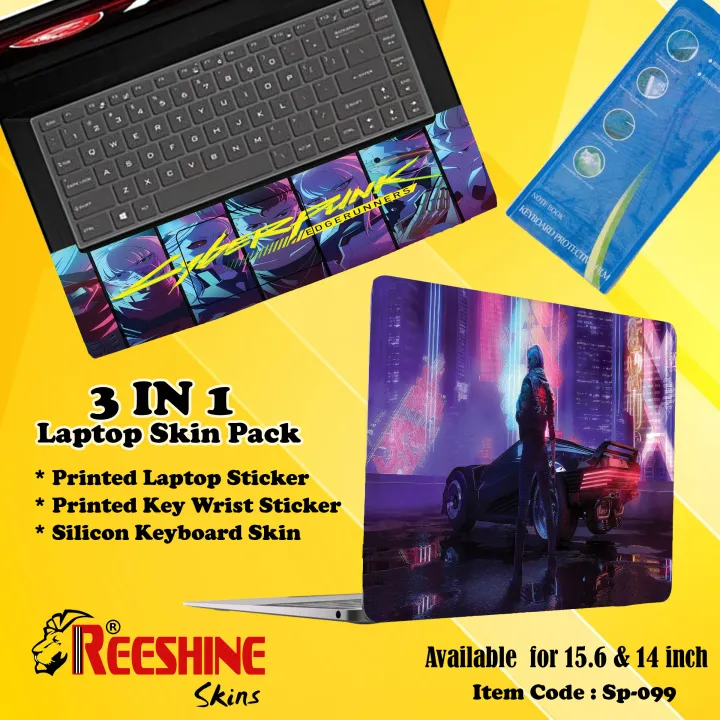 3 in 1 Reeshine Laptop Skin With Matt laminate For 15.6 Inch laptop ...