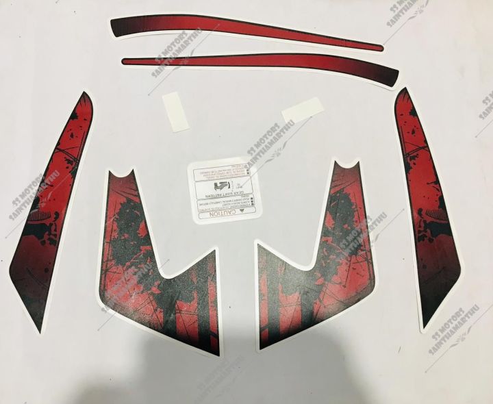 HUNK HERO BLACK BIKE FULL SET STICKERS | Daraz.lk