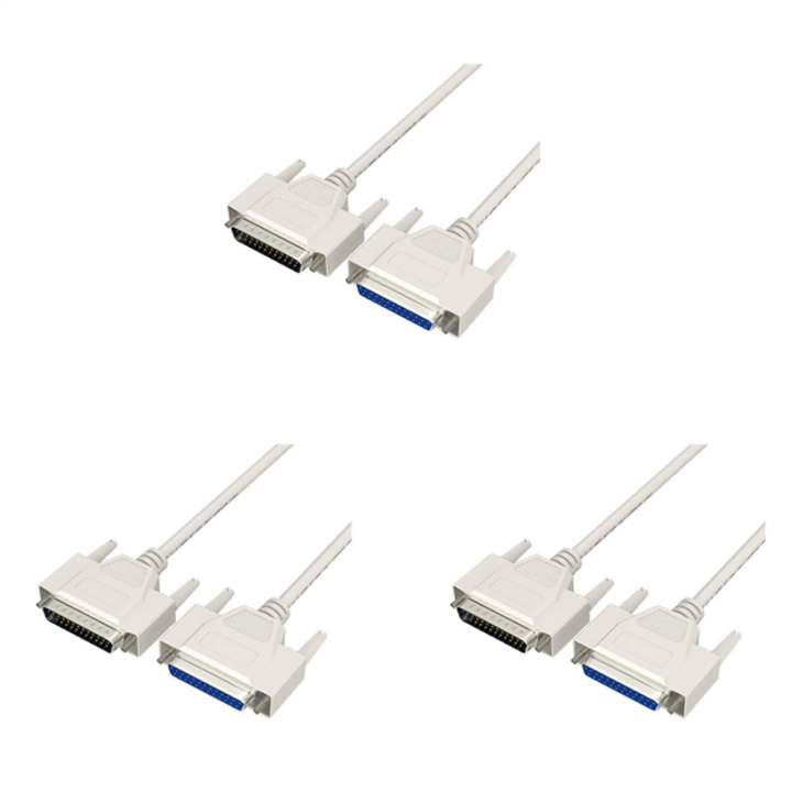 3X 25Pin DB25 Parallel Male to Female Printer DB25 M-F Cable 1.5M ...