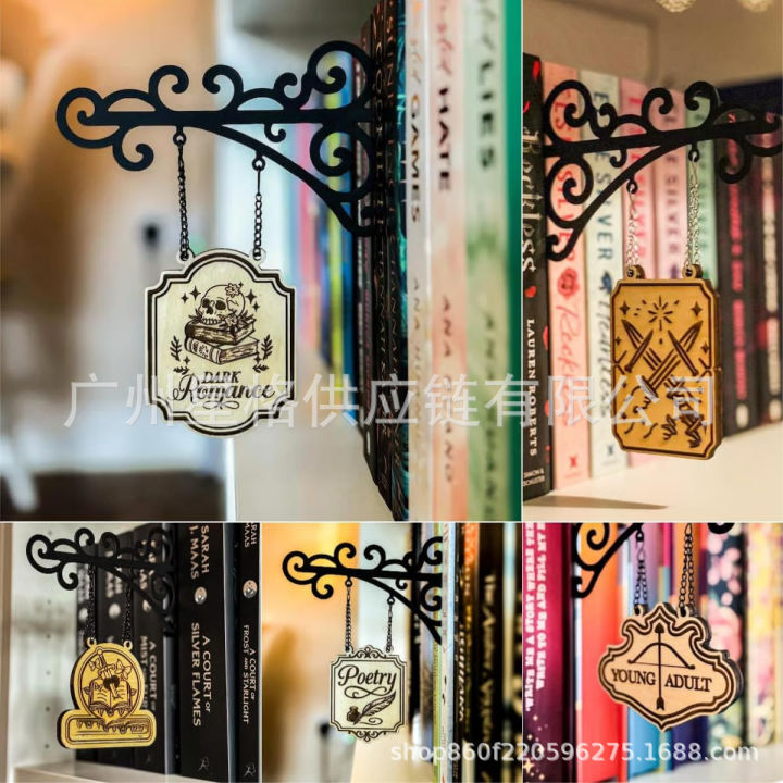 Book Nook Tavern Signs Book Page Divider Bookmark for Library Reading ...