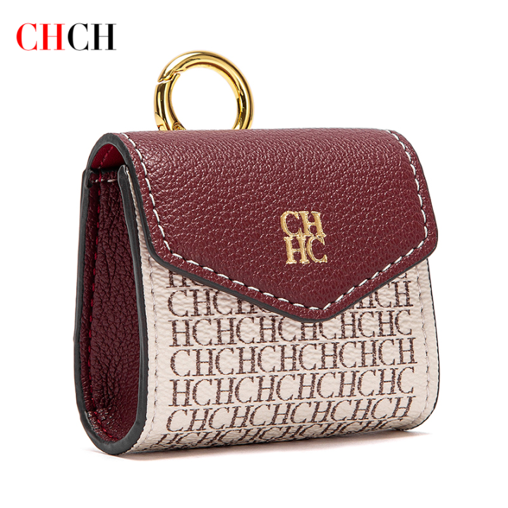 CHCH Women's Coin Bag 2025 New Mini Flip Button Bag Simple Earphone Bag ...