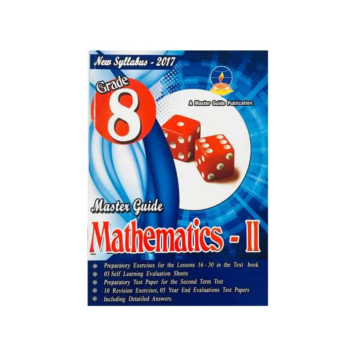 Master Guide Publications Grade 8 Mathematics Part 2 Book - (English ...