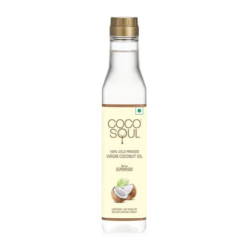 Coco Soul Cold Pressed Unrefined Virgin Coconut Oil | 60% MCT ...