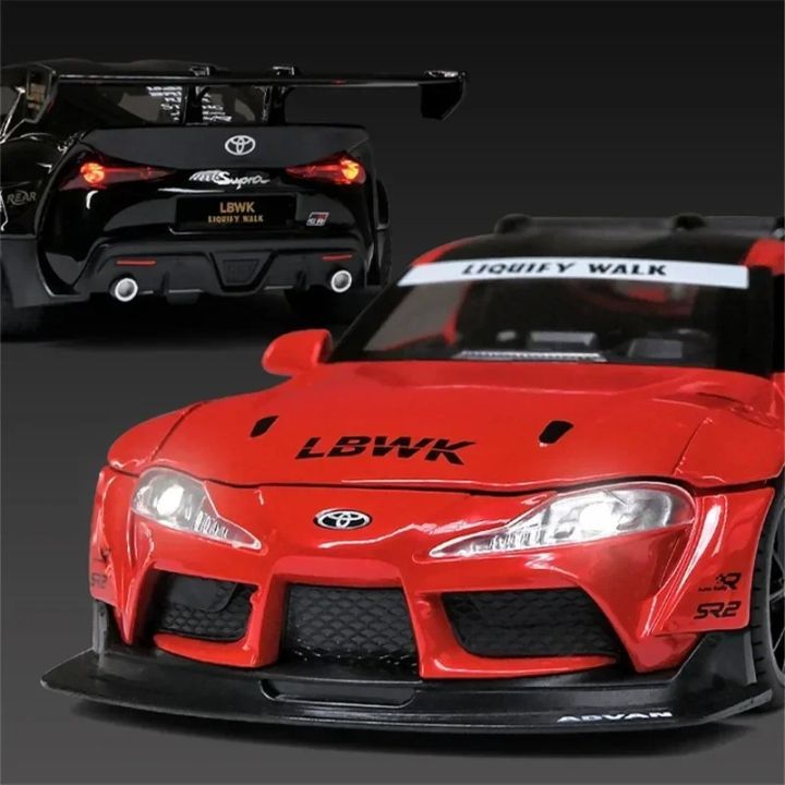 1:22 Toyota SUPRA Diecasts Model Car Alloy Metal Vehicles Racing Car ...