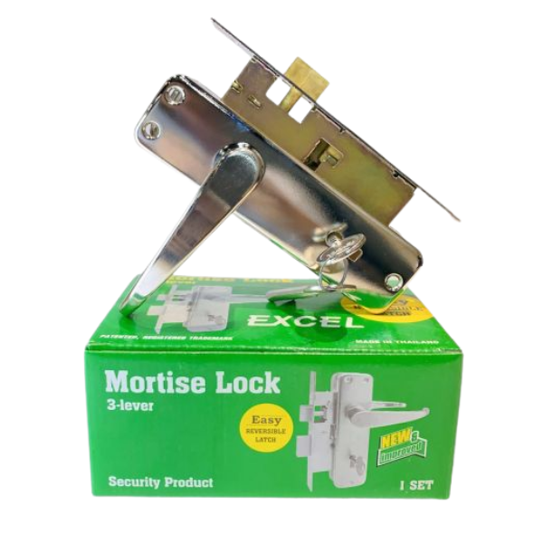 Excel Mortise Door Lock (Model H-003) - 3 Lever Security, Reversible ...