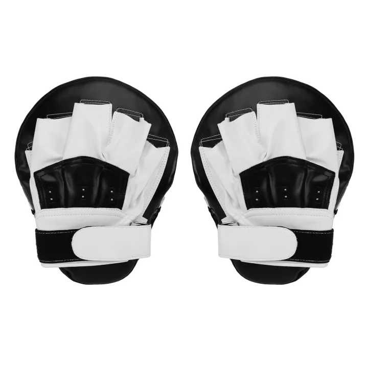 Boxing Leather Punch Focus Mitts,Target Training Hand Pads for Karate ...