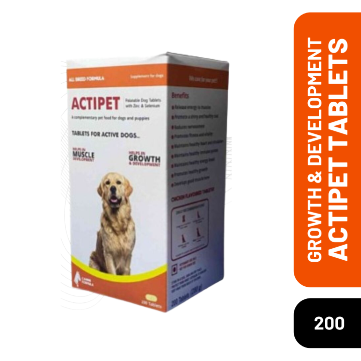 Acti-Pet Tablets For Dogs (200 Tabs) | Daraz.lk